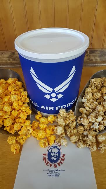 1 Gallon Popcorn Tin - Alice's Kandy and Korn